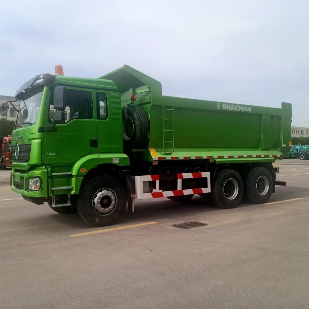 EuroII Heavy Dump Truck SHACMAN H3000 6x4 380hp Green Dump Truck