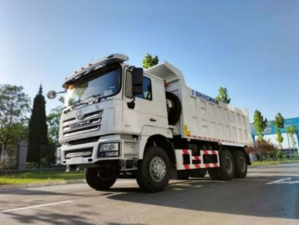 12 Tyres Tipper SHACMAN F3000 Dump Truck 6x4 380 EuroII White Tipper
