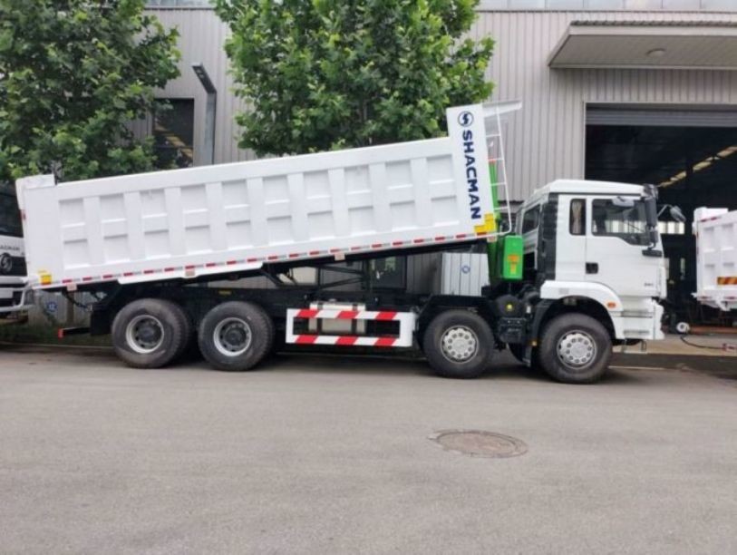 70T SHACMAN H3000 Heavy Dump Truck 375Hp Tipper Truck 8x4 EuroV White