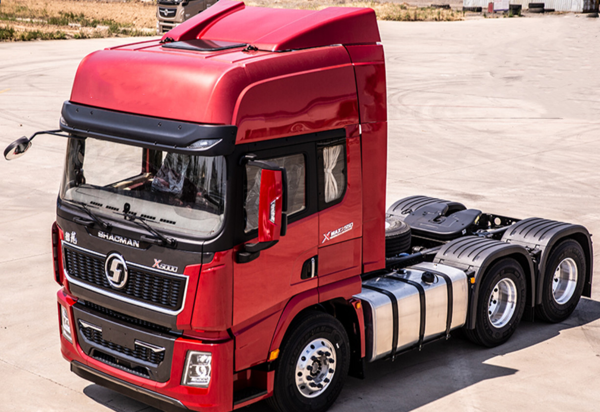 6x4 X5000 Truck Tractor Head 480HP EuroV Red SHACMAN Tractor