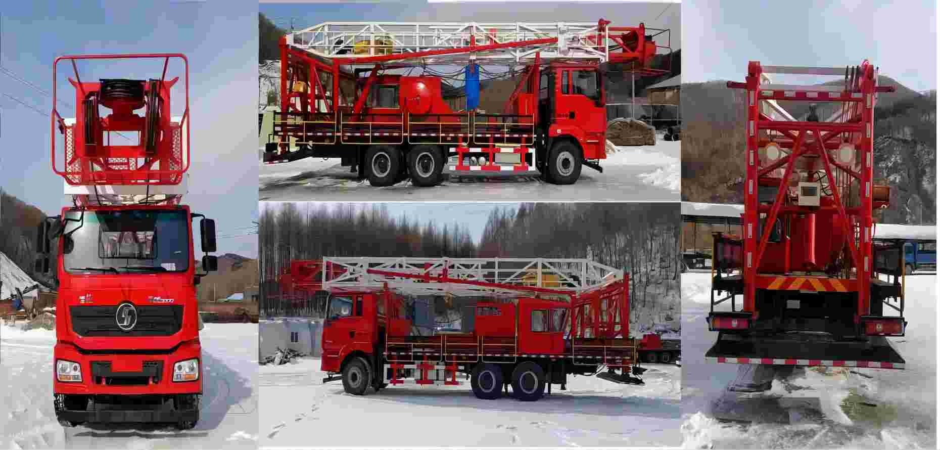 SHACMAN H3000 Oil Drilling Truck 6x4 380HP EuroII White 50Ton Oil Rig ...
