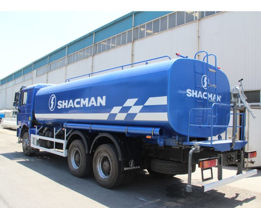 F3000 5000 Gallon Water Tanker Trucks SHACMAN Blue Water Truck