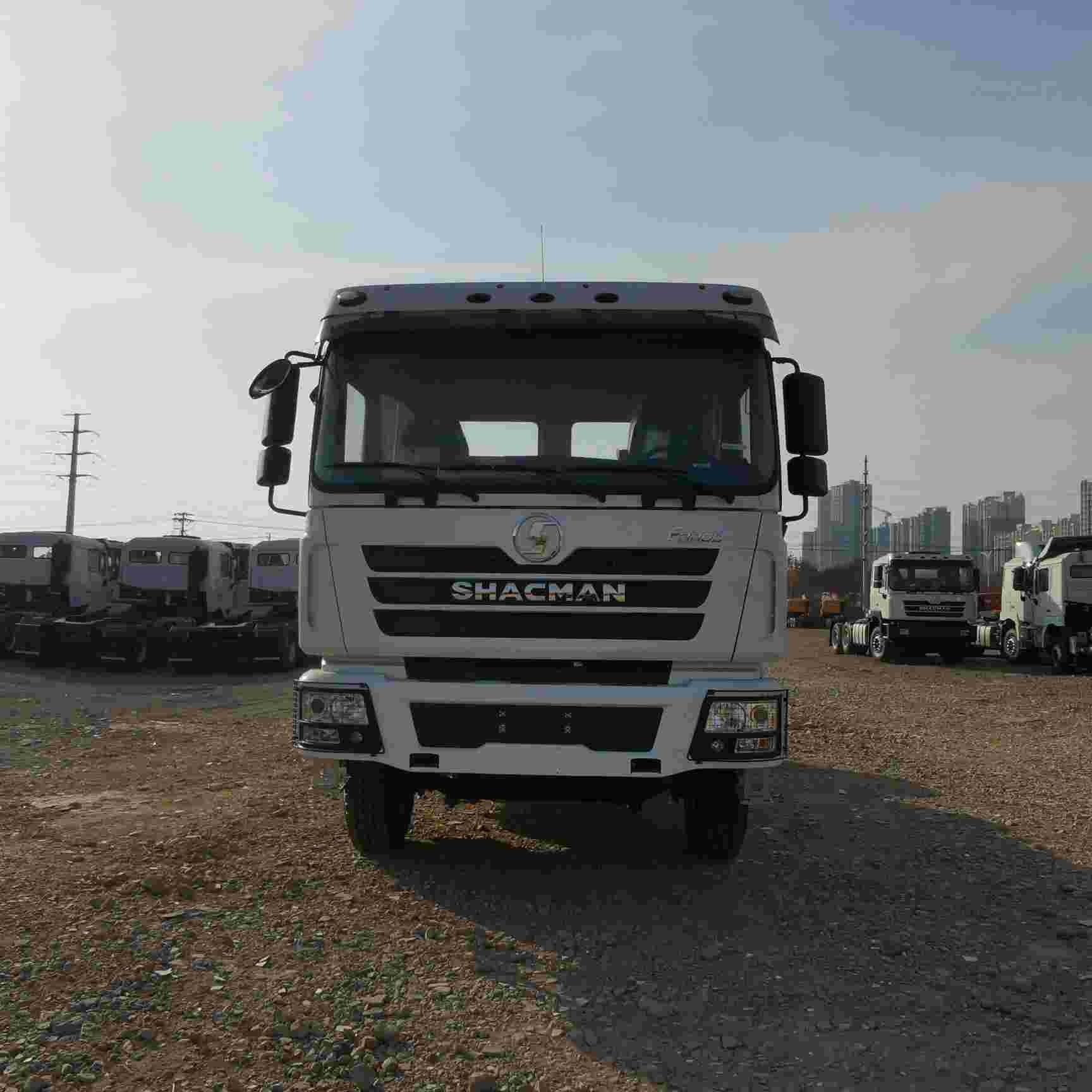 Red SHACMAN F3000 375HP Euro V 6-Wheel Tractor Head 4x2 WEICHAI Engine