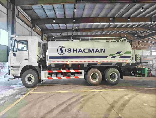 SHACMAN F3000 Water Tank Truck 8x4 380hp EuroII Red 4000 Gallon Water Truck